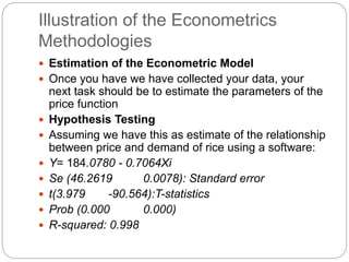 Overview of econometrics 1 | PPTX