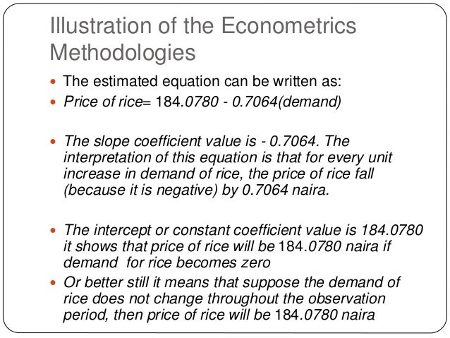 Overview of econometrics 1