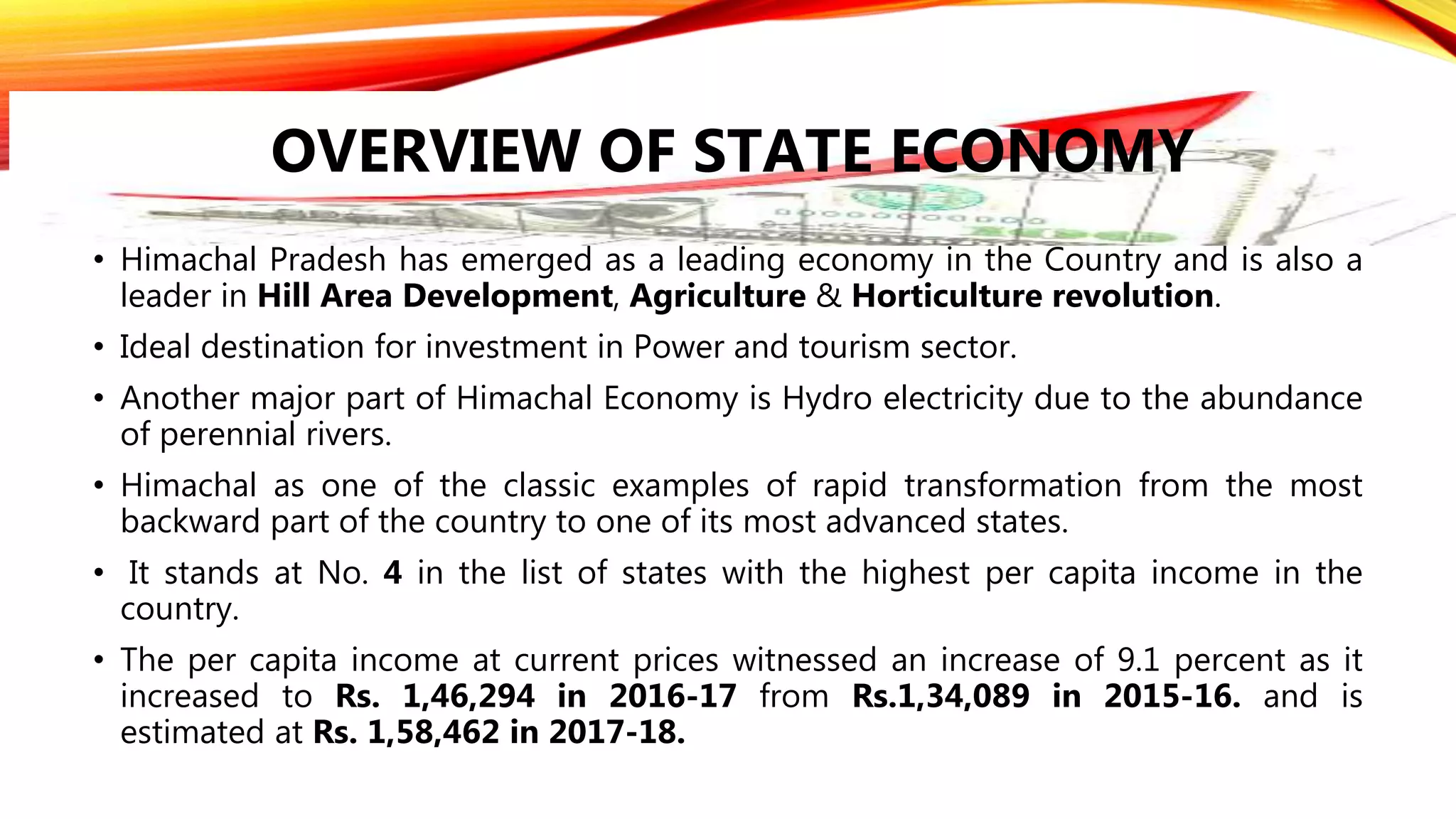 overview of Himachal economy | PPTX