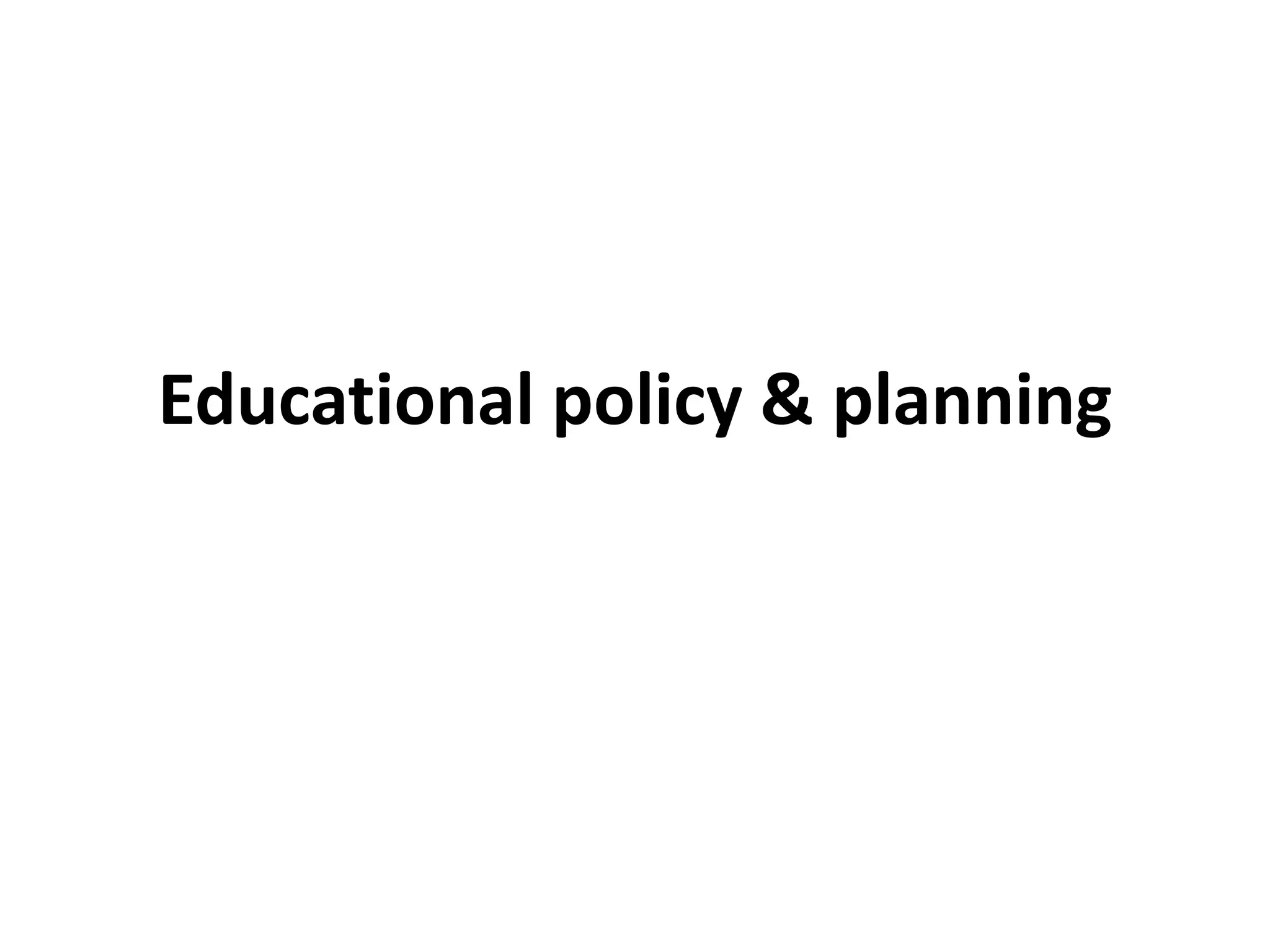 Overview of educational policies | PPTX