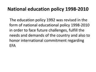 Overview of educational policies | PPTX