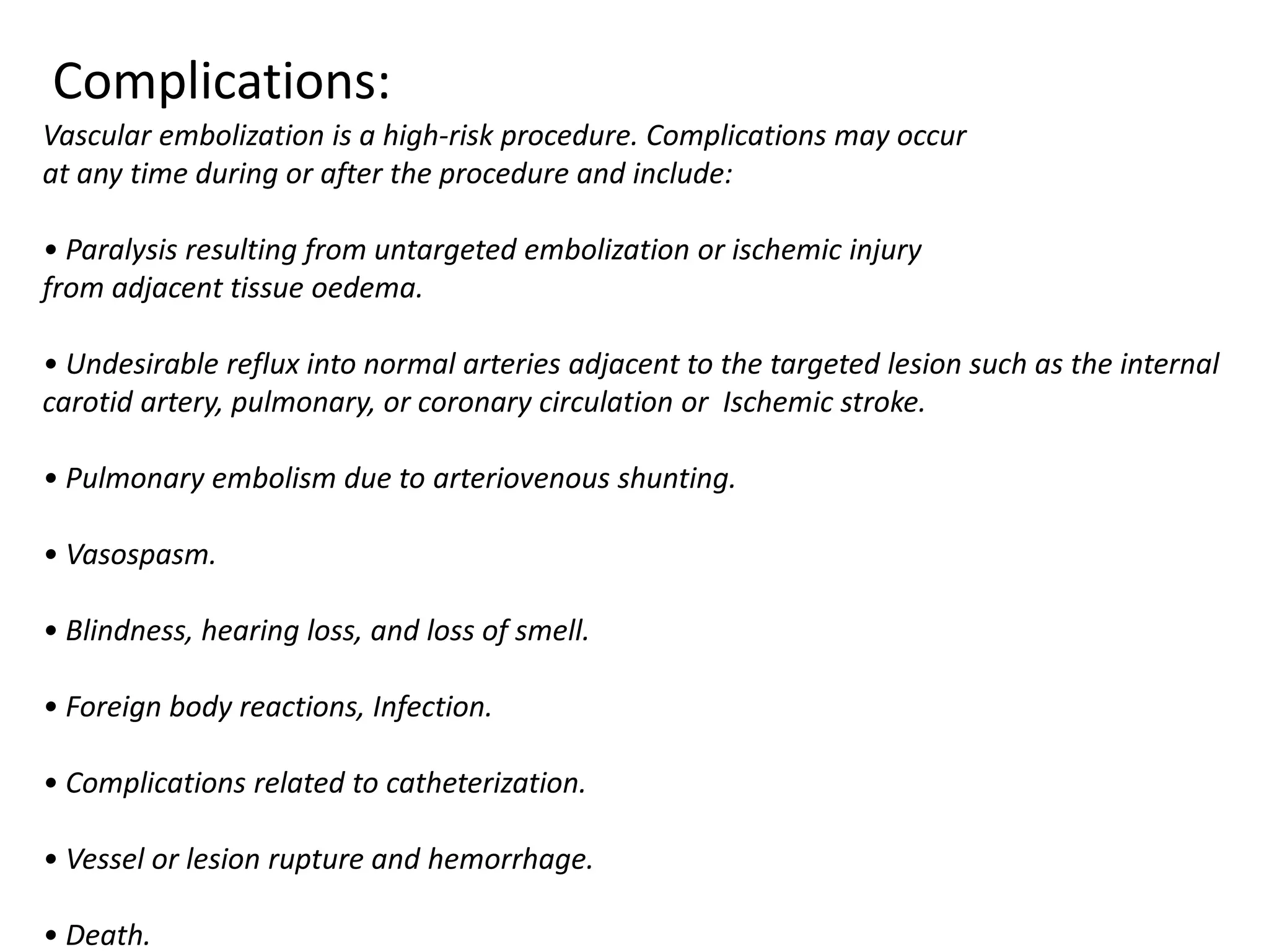 Overview of embolizing agents | PPTX