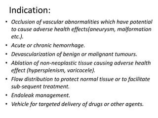 Overview of embolizing agents | PPTX