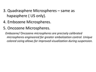 Overview of embolizing agents | PPT