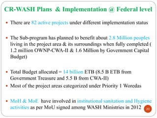 Overview of enabling environment and implementation of climate ...