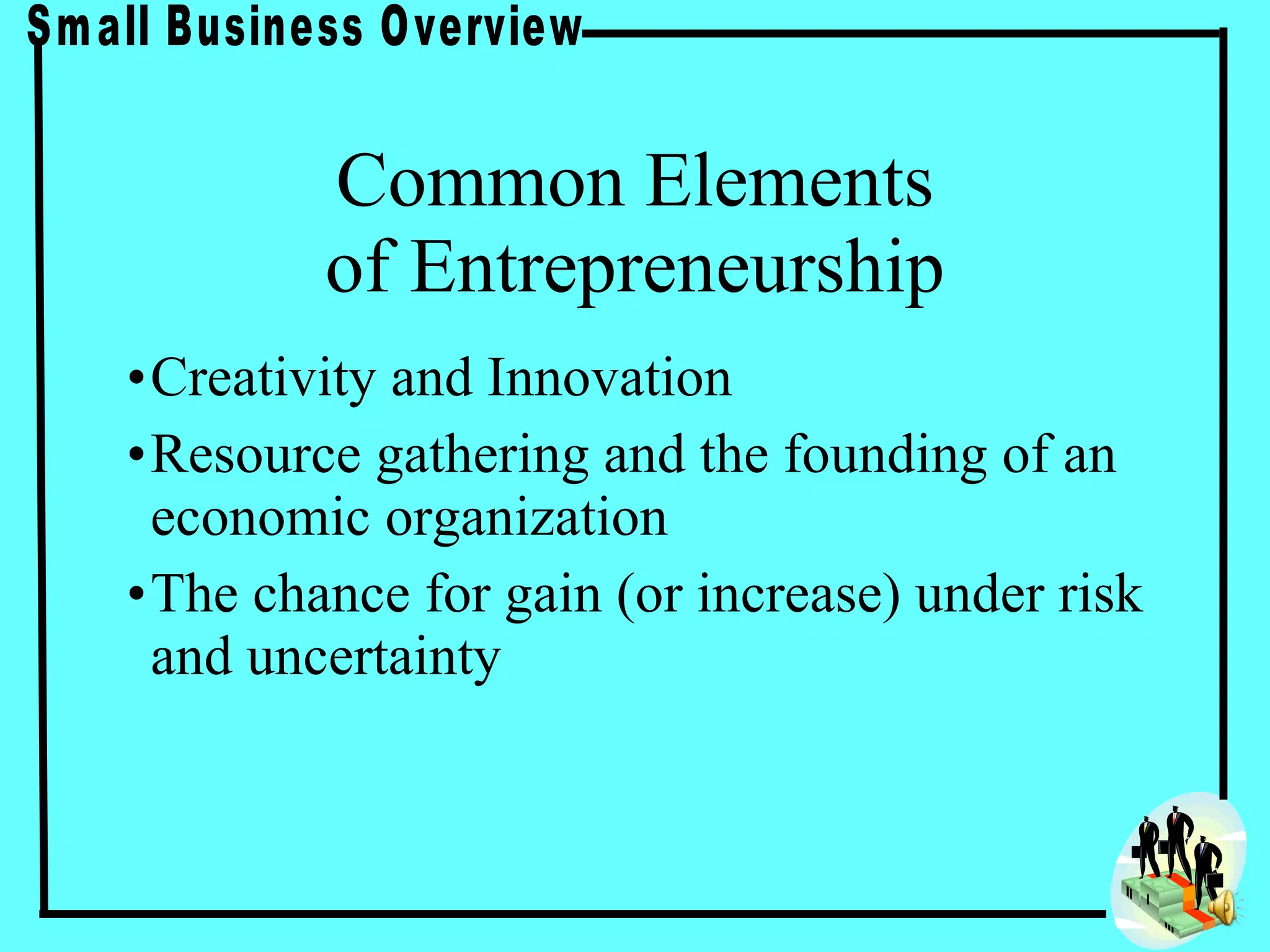 Overview of Entrepreneurship | PPT