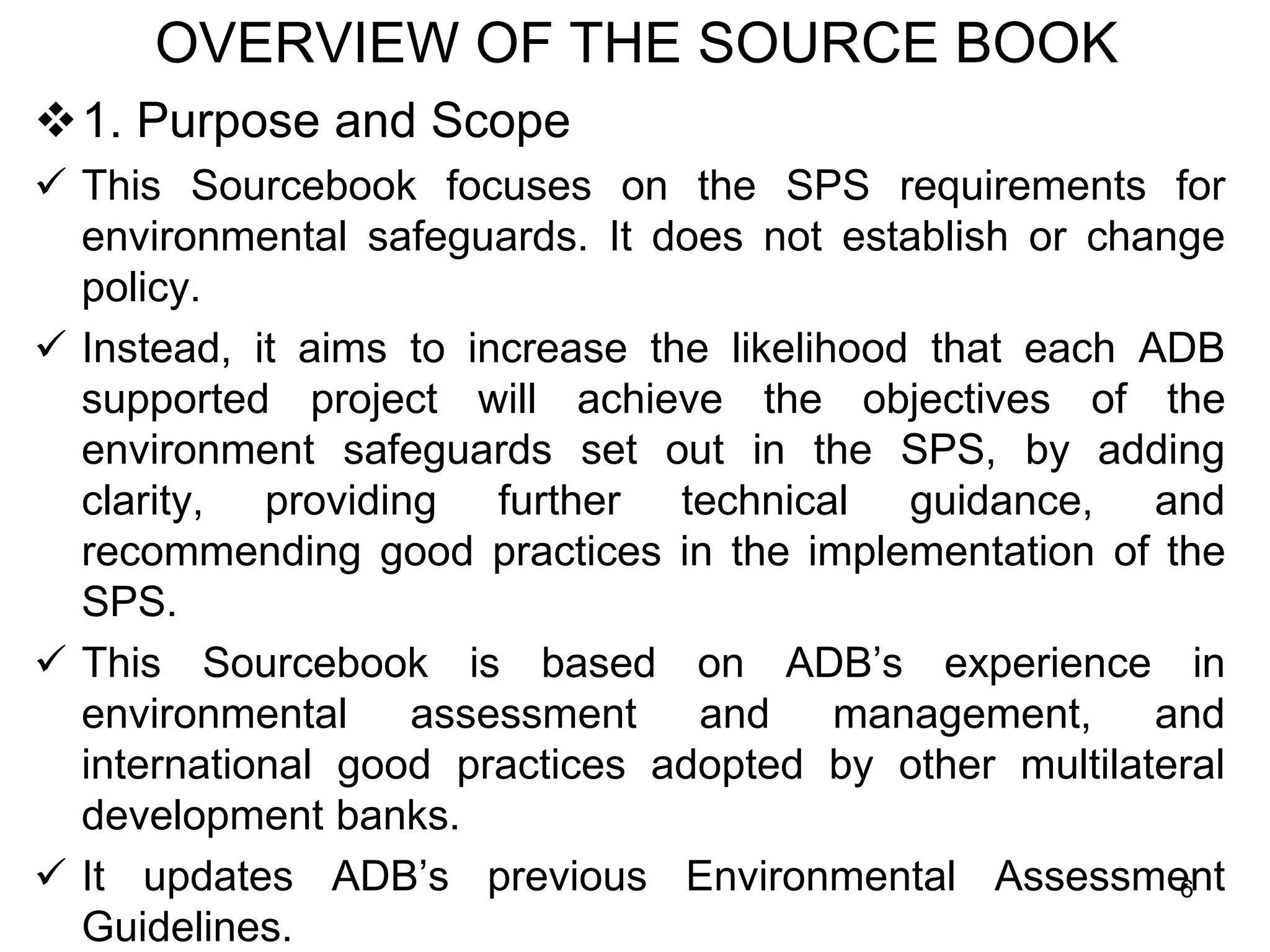 Overview of Environmental Safeguards: A GOOD PRACTICE | PDF