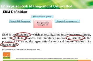 Overview of Enterprise Risk Management (ERM) | PDF