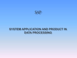 Overview of SAP ERP | PPTX