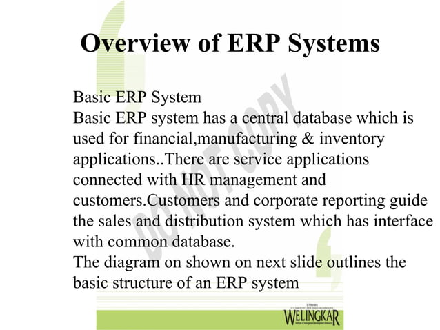 Overview of ERP System | PDF