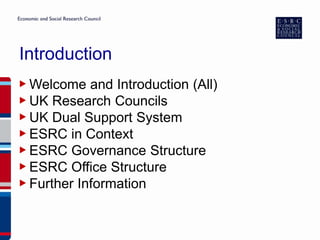 Overview of ESRC | PPTX