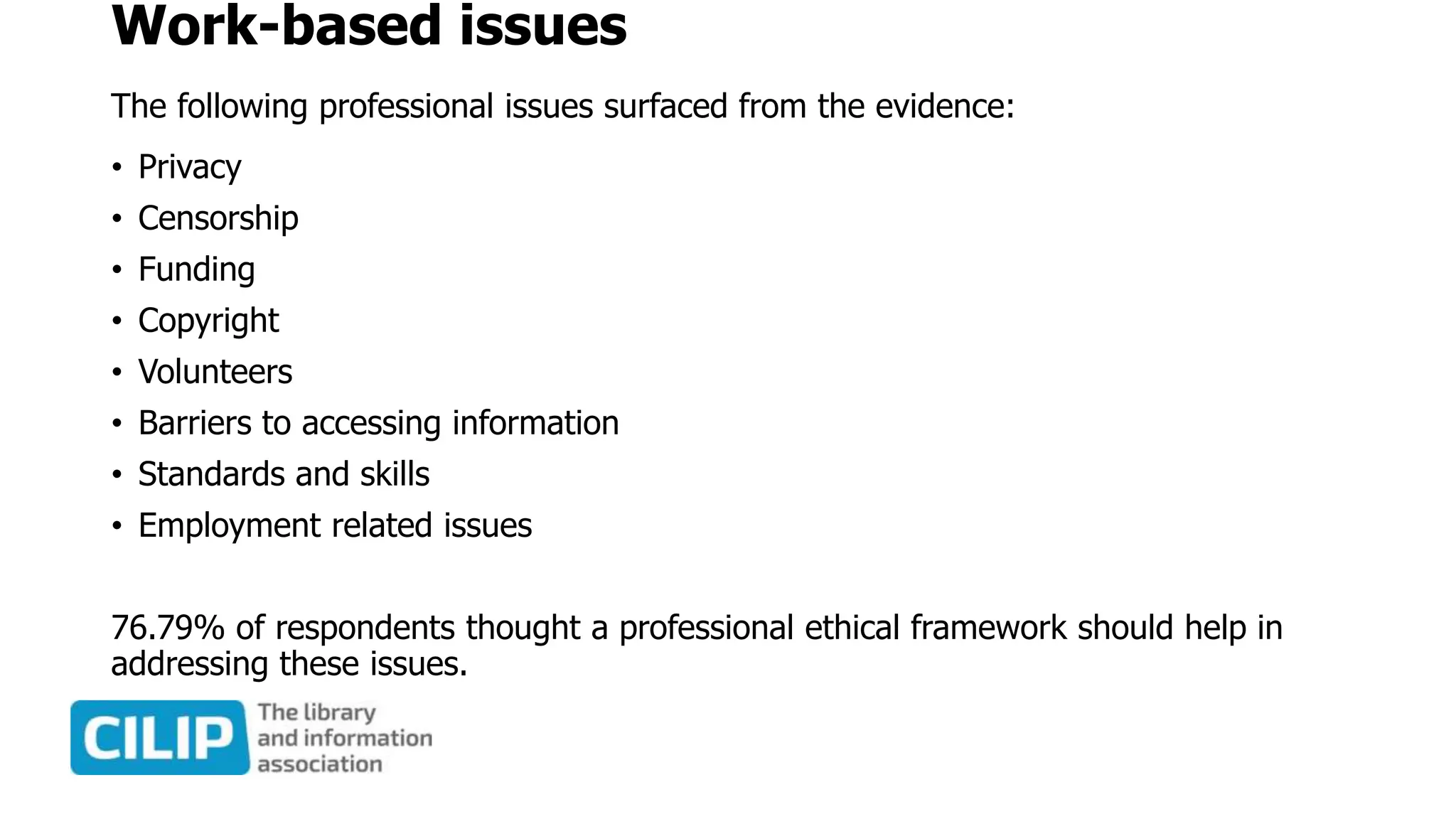 Overview of CILIP's Ethics review and new Ethical Framework | PPT