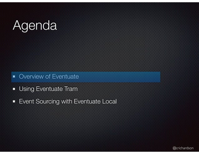 An overview of the Eventuate Platform | PPT