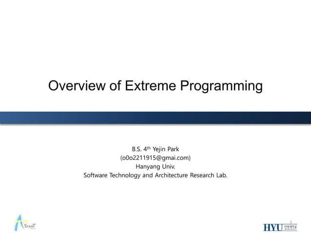 Overview of extreme programming | PPT
