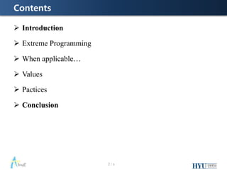 Overview of extreme programming | PPTX