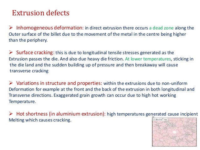 Overview of extrusion process