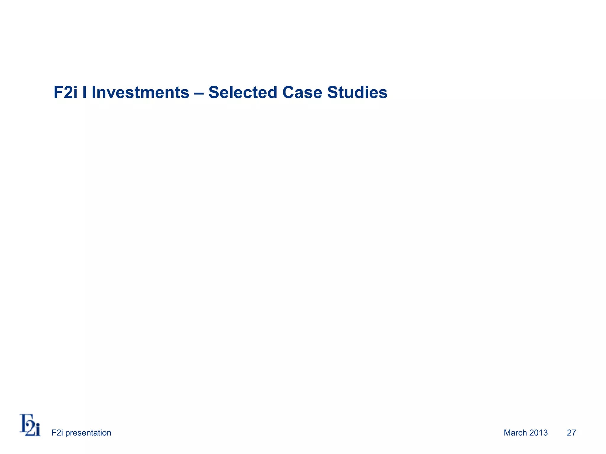 Overview of F2i and second fund F2i | PPTX