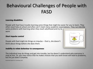 Overview of F.A.S.D. | PPTX | Pregnancy | Reproductive Health