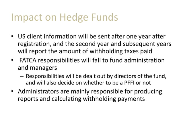 Overview of FATCA | PPTX