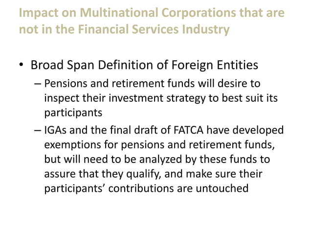Overview of FATCA | PPTX