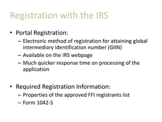 Overview of FATCA | PPTX