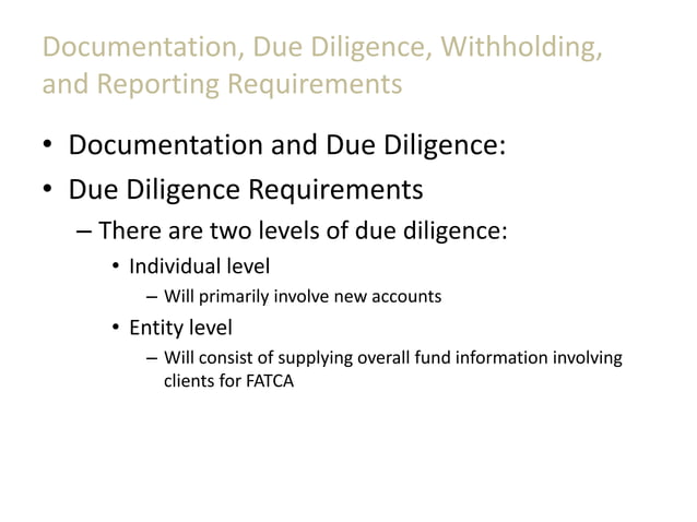 Overview of FATCA | PPTX