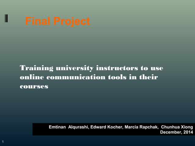 GDIT 715 final project | PPT