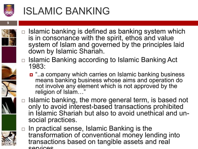Fundamental of Islamic Banking - Overview of Financial System | PPT