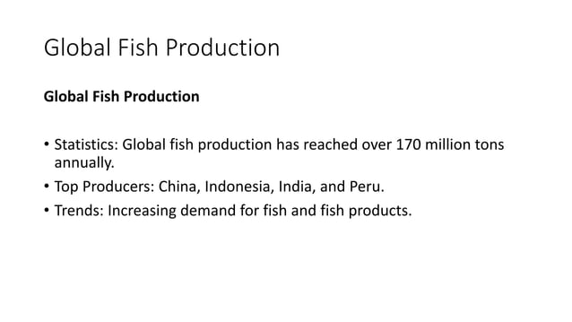 Overview of Fisheries, Importance, Challenges, and Sustainable ...