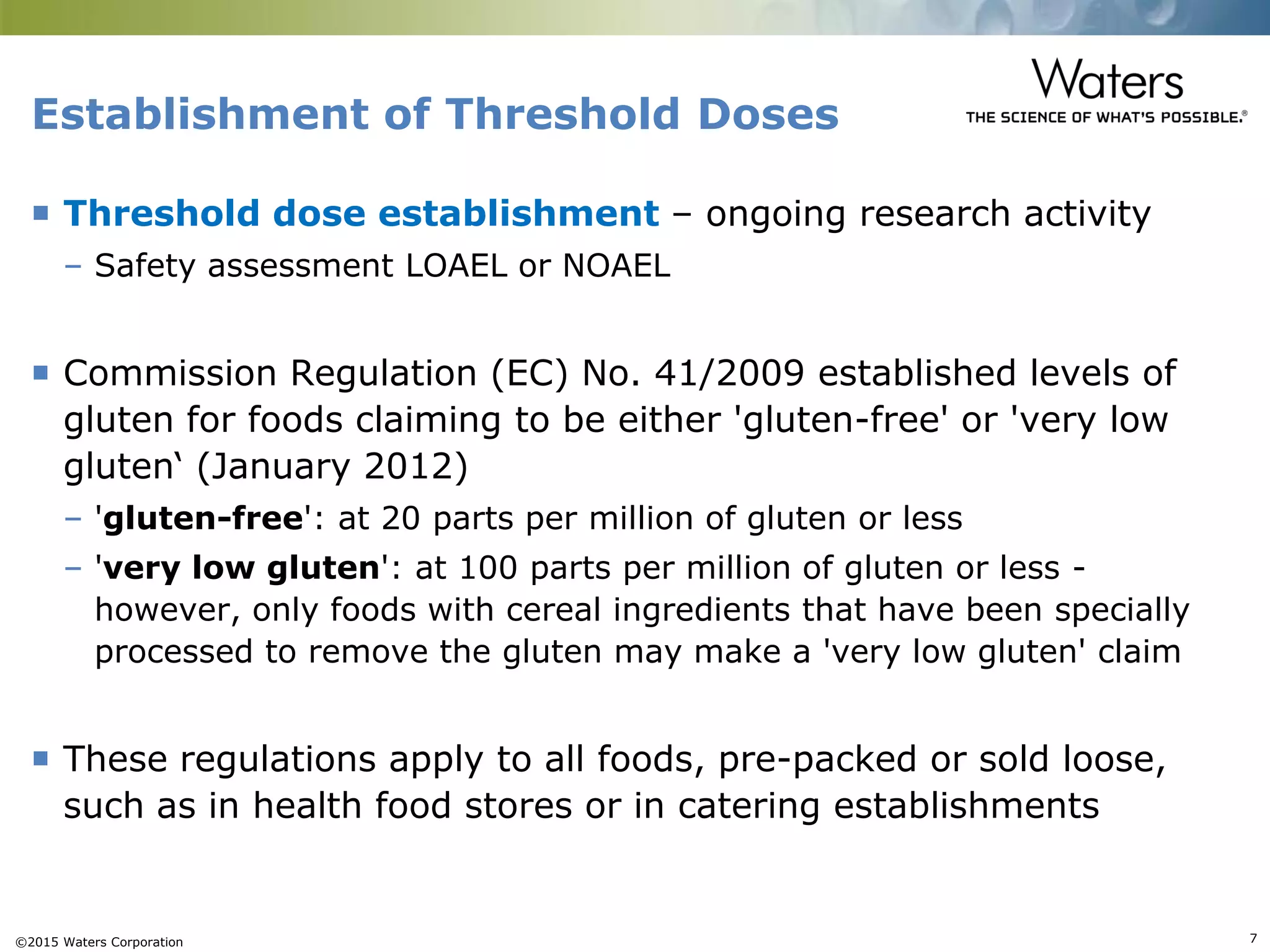 Overview of Food Allergen Detection using Mass Spectrometry - Waters ...