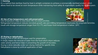 Overview of food preservation technology | PPTX