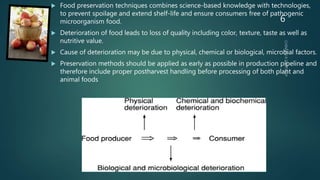 Overview of food preservation technology | PPTX