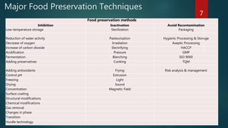 Overview of food preservation technology | PPTX