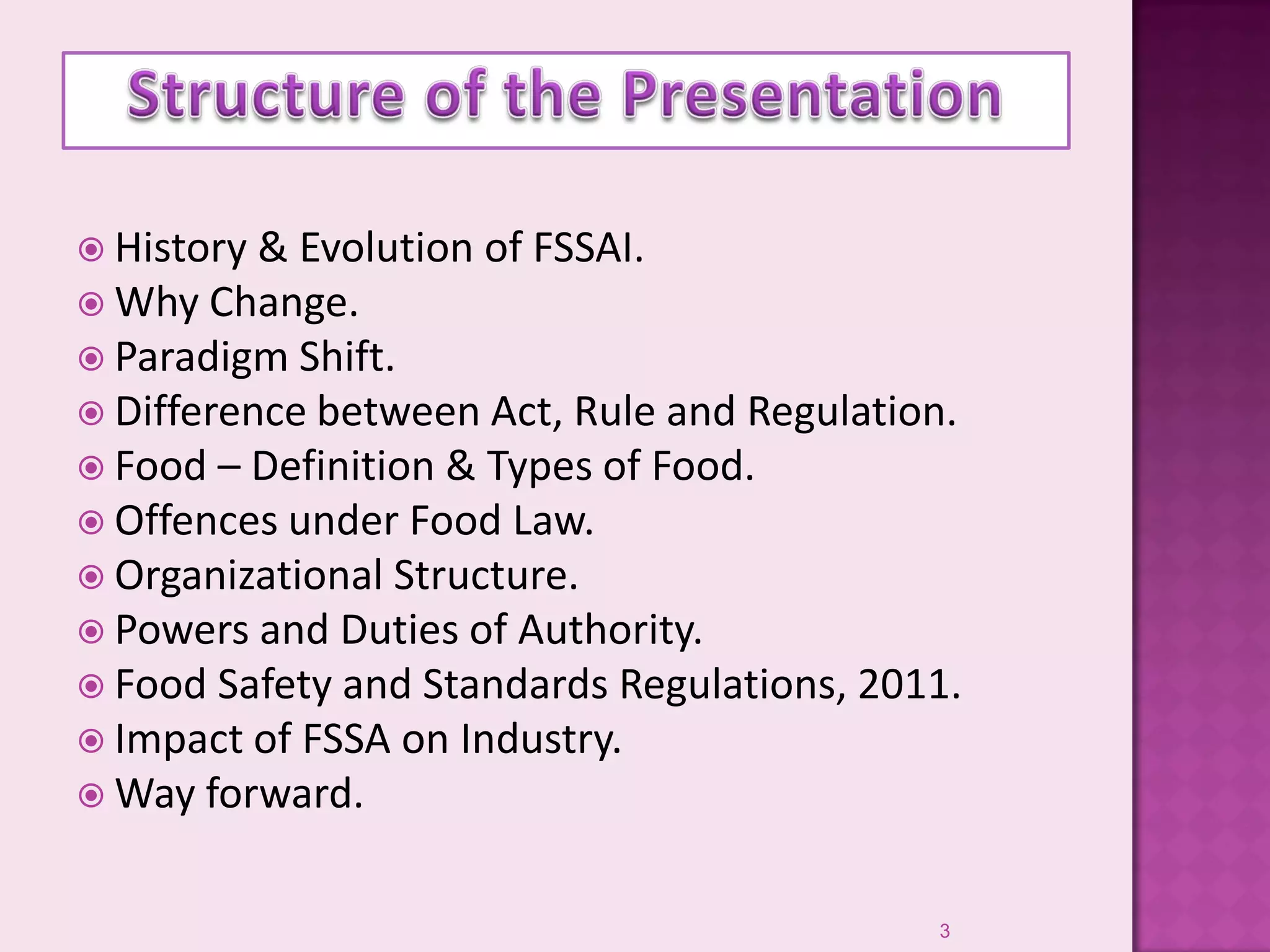 Overview of FSS Act, Rules & Regulation_2012 | PDF