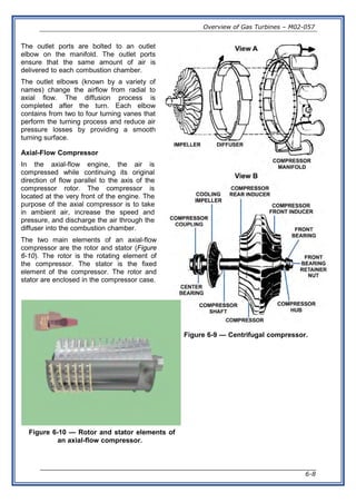 The gas turbine is an internal combustion engine that uses air as the ...