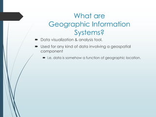 Overview of geographic information systems (gis) | PPT