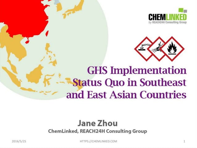 GHS Implementation Status Quo in Southeast and East Asian Countries ...