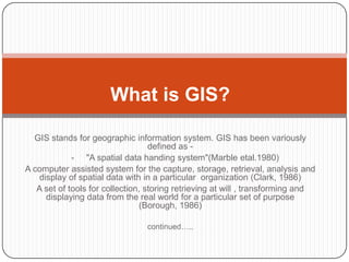 Overview of gis new | PPTX | Geography | Science