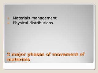 Overview of global logistics & scm | PPT