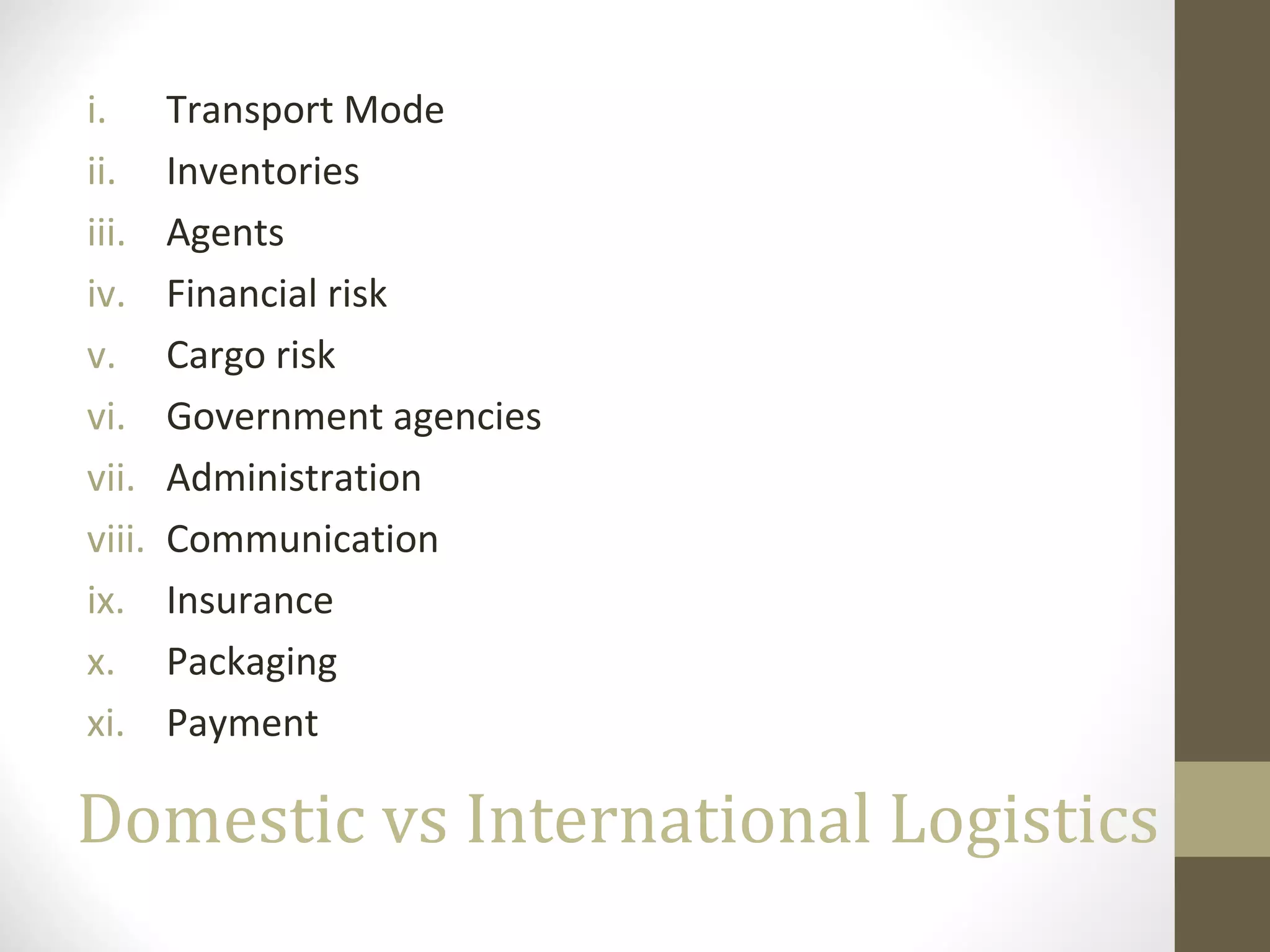 Overview of global logistics & scm | PPT