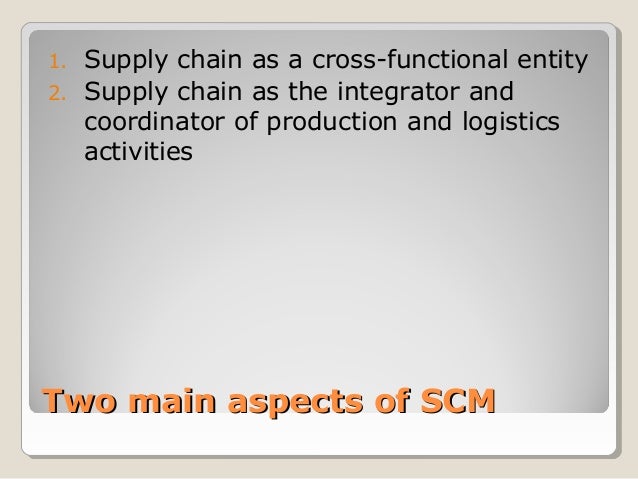 Overview of global logistics & scm