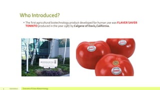 Overview of green biotechnology | PPTX