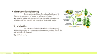 Overview of green biotechnology | PPTX