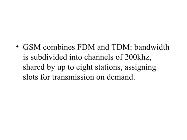 Overview Of Gsm Cellular Network & Operations | PPT
