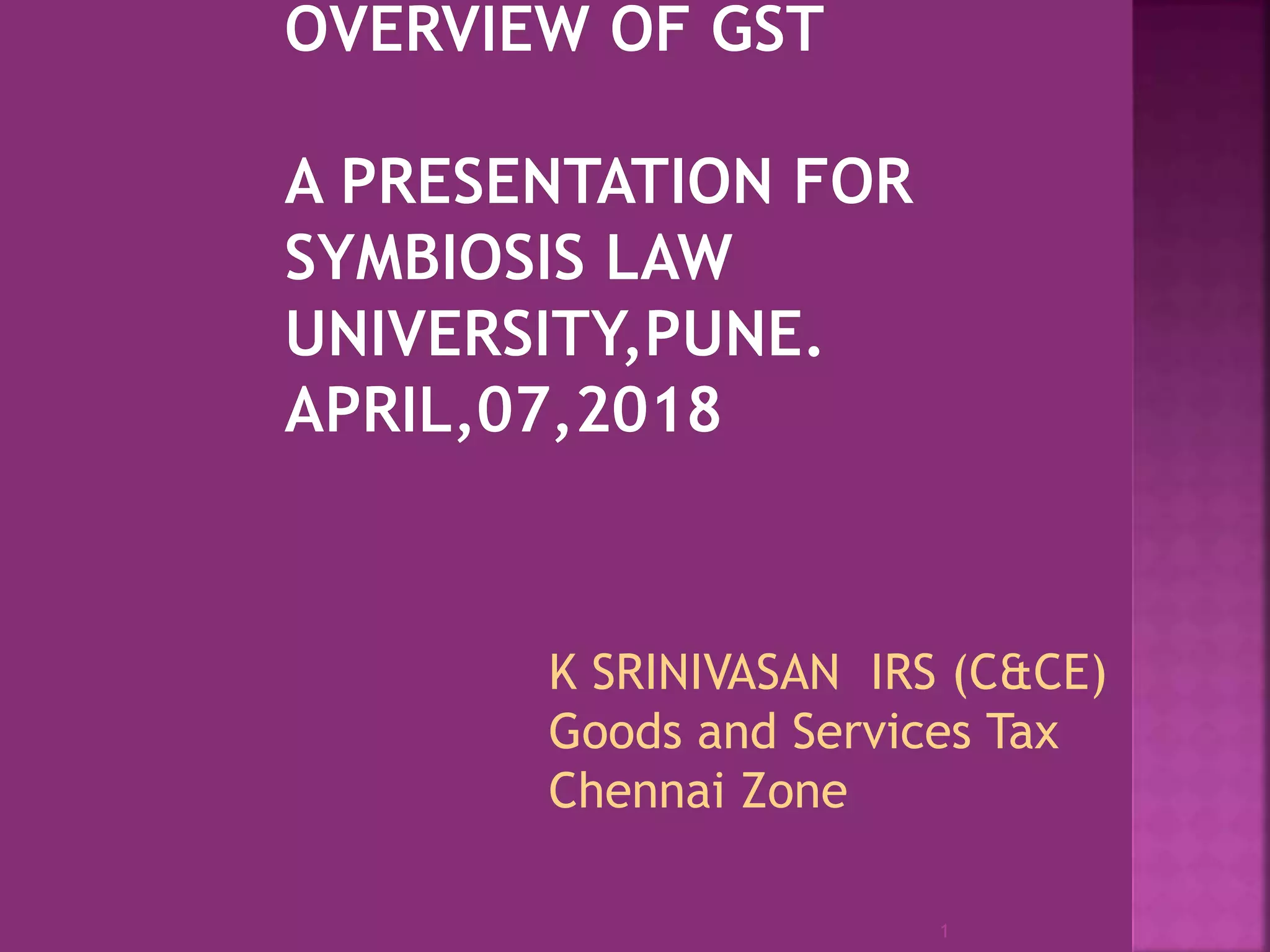Overview of GST .pptx