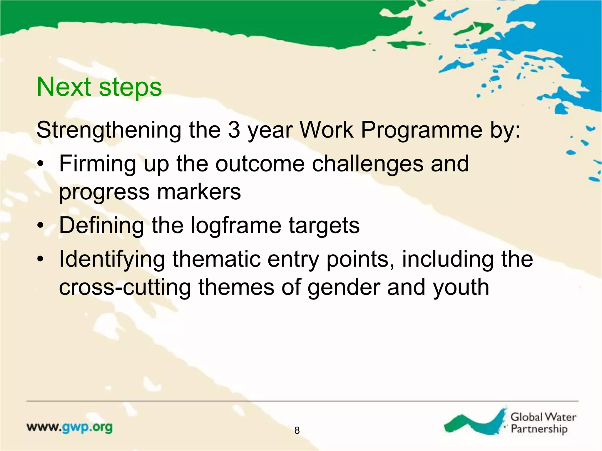 Overview of GWP 3 Year Work Programme | PPT