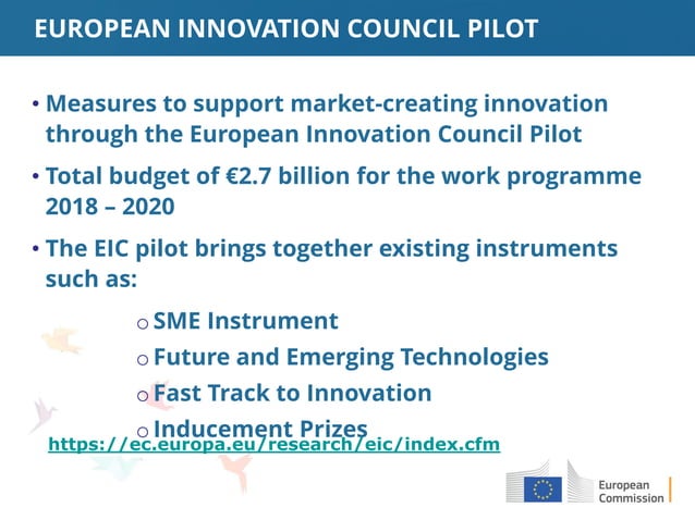 Overview of H2020, space work programme | PPT