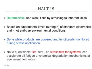 CTEA Test Symposium Presentation: Overview of HALT and HASS: A Major ...