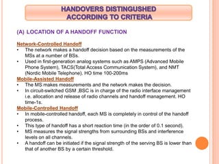Overview of handover decision strategies in heterogeneous networks by ...