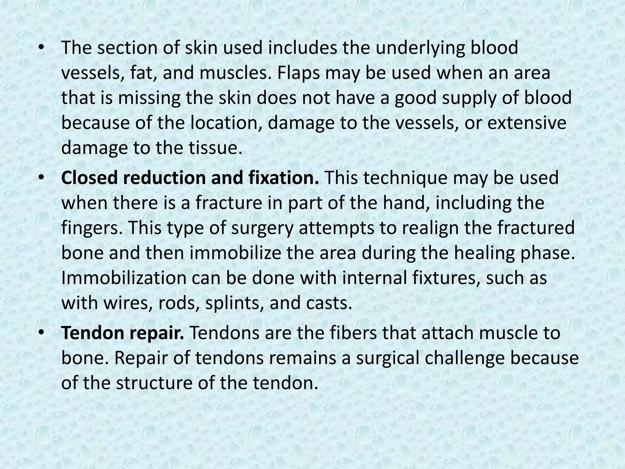 Overview of hand surgery | PPTX